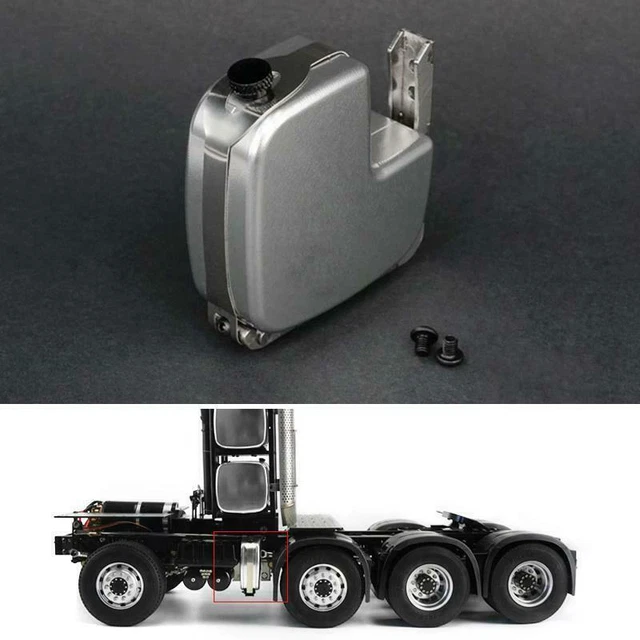 LESU METAL OIL Tank For DIY 1:14 Tamiya RC Tractor 8*8 Truck Parts ...