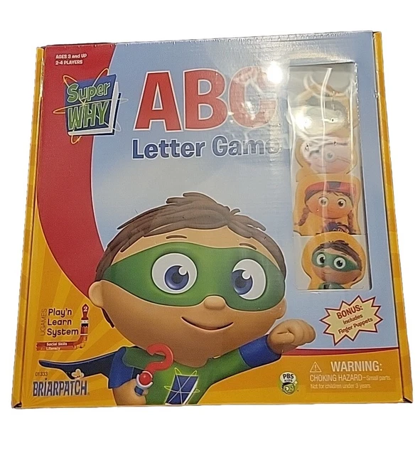PBS KIDS - Super Why : ABC Letter Board Game (University Games, 2012 ...