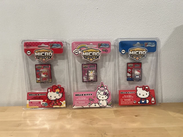 HELLO KITTY WORLD'S Smallest Pop Culture Micro Figures - Set of 3 NIP ...