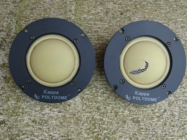 INFINITY KAPPA POLYDOME Tweeter Vintage Speakers 2x FOR 8.2 9.2 £209.72 ...