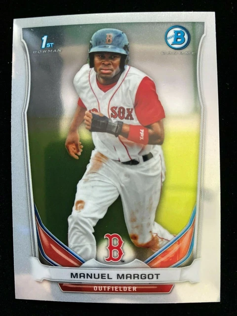 2014 BOWMAN CHROME MANUEL MARGOT 1ère recrue #BCP90 Rays BREAKOUT RC ...