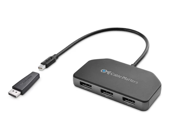 CABLE MATTERS TRIPLE 4K DisplayPort Splitter Triple Monitor Mini ... CABLE MATTERS TRIPLE 4K DisplayPort Splitter Triple Monitor Mini ...