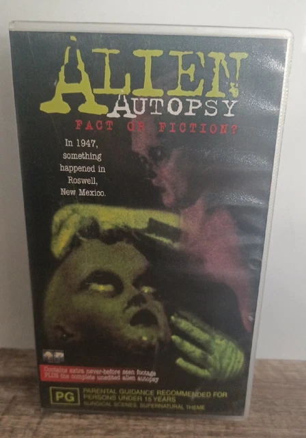 ALIEN AUTOPSY - Fact Or Fiction [VHS] Video Tape 1995 Sci-Fi VGC EUR 11 ...
