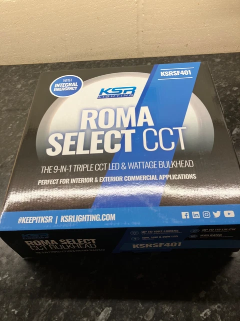 LED INTERNAL EXTERNAL Emergency Light round bulkhead White KSRSF401 ...