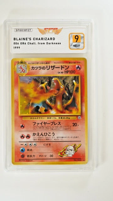 DRACAUFEU DE AUGUSTE - Blaine's Charizard JP 006 GYM challenge from darkness EUR 229,90 ...