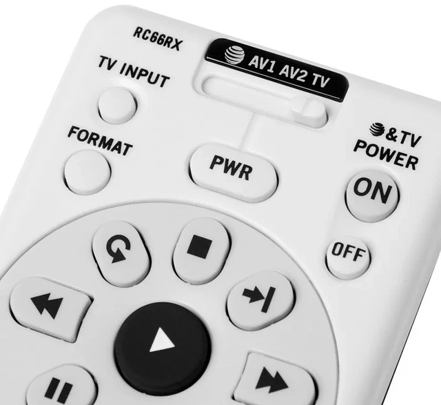 UNIVERSAL DIRECTV RC66RX IR/RF Remote Control AT&T Replaces RC65 RC64 ...