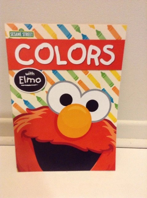 SESAME STREET COLORS Educational Book In Color With Elmo NEW $7.49 ...