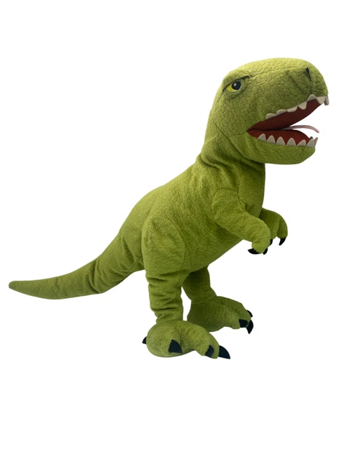 IKEA JATTELIK TYRANNOSAURUS Rex T Rex Dinosaur Soft Toy Plush Green L17 ...