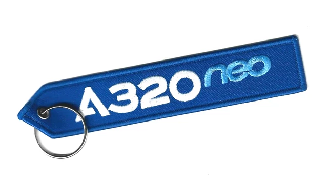 A BLUE DOUBLE-SIDED AIRBUS A320 neo Aircraft Cockpit Instrument Tag ...
