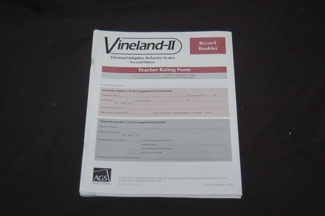 17 ÉCHELLES DE comportement adaptatives VIneland-II formulaire d ...