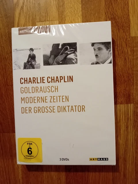 CHARLIE CHAPLIN - Goldrausch, Moderne Zeiten, Der Große Diktator, 3-DVD-Set EUR 14,30 - PicClick DE