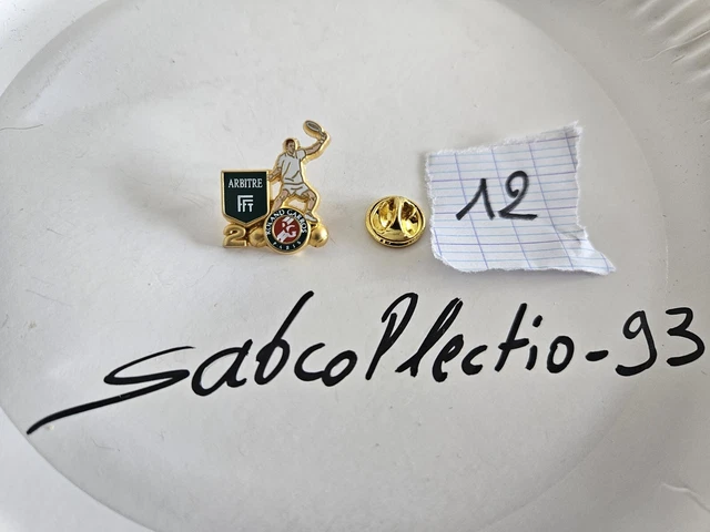 PIN'S ROLAND GARROS Arthus Bertrand ARBITRE FFT 2000 RARE TBE NUMÉRO 12 EUR 14,80 - PicClick FR