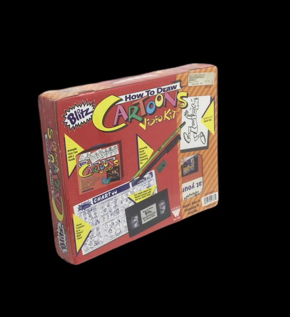 BRUCE BLITZ HOW To Draw Cartoons VHS Video Kit £10.42 - PicClick UK