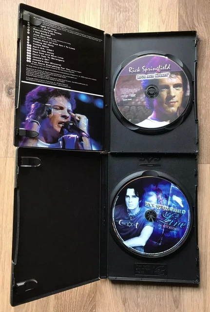 ORIGINAL RICK SPRINGFIELD 2 DVD Live and Kickin’ Rockford Richard Marx ...