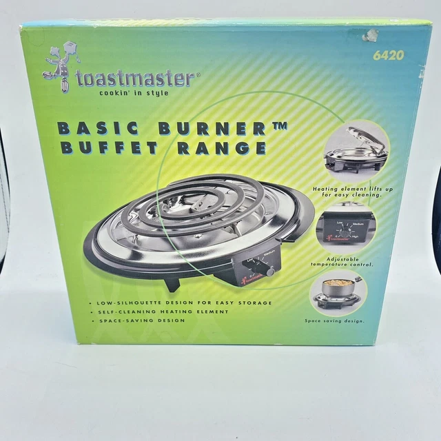 TOASTMASTER BASIC BURNER Buffet Range Single Burner #6420 Cooking ...