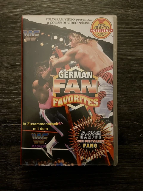 WWF GERMAN FAN Favourites VHS WWE German Only Release £9.99 - PicClick UK