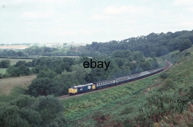 35MM RAILWAY SLIDE- BR Diesel Electric Loco Class 37. 37427 @ Clifton ...