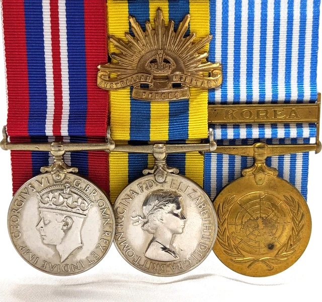 WW2 & KOREAN War Australian Army 3rd Battalion medal & badge group 1400569 Rule $695.00 ...