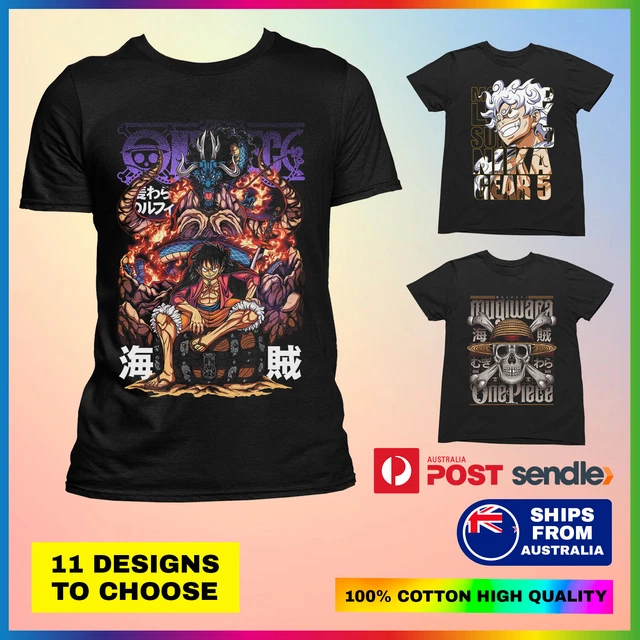 ONE PIECE MONKEY D Luffy Anime T-Shirt - (11 Designs) Men's EUR 23,53 ...