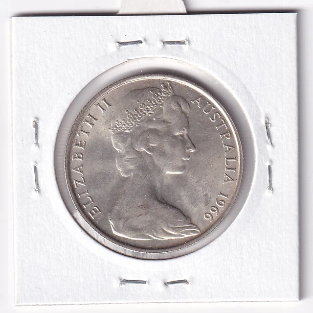 AUSTRALIAN: 1966 50 Cent 80% Silver Round Coin In 2X2 Holder ...