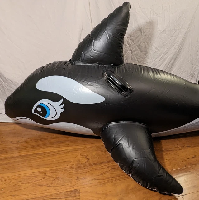 1994 72& INTEX Wet Set Orca Ride On Pool Float Whale Inflatable Toy ...