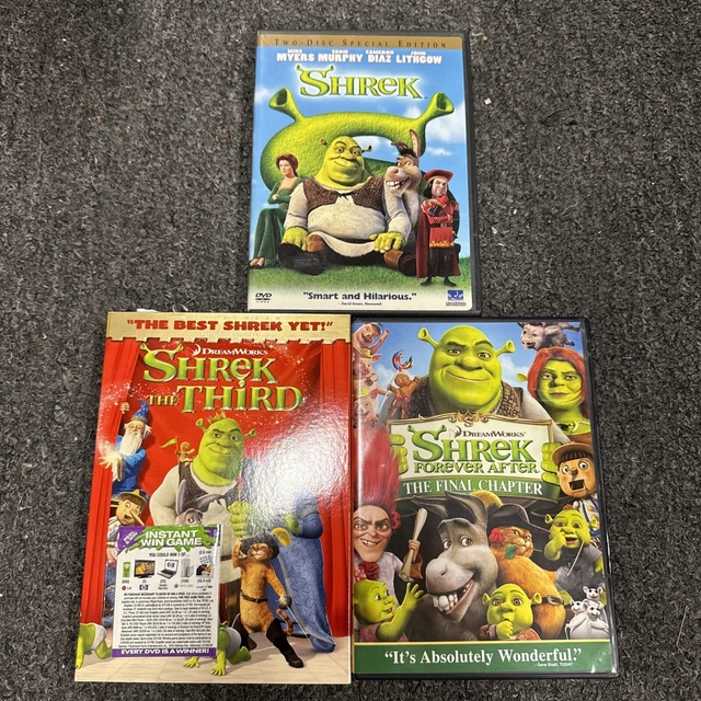SHREK MOVIE COLLECTION SHREK, SHREK THE THIRD, SHREK The Final Chapter ...