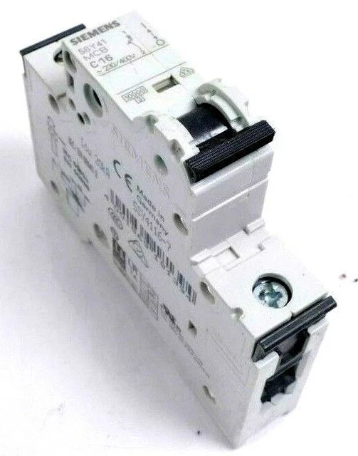 SIEMENS 5SY4 116-7 MCB Leitungsschutzschalter C16 | 5SY41 MCB C16 ...