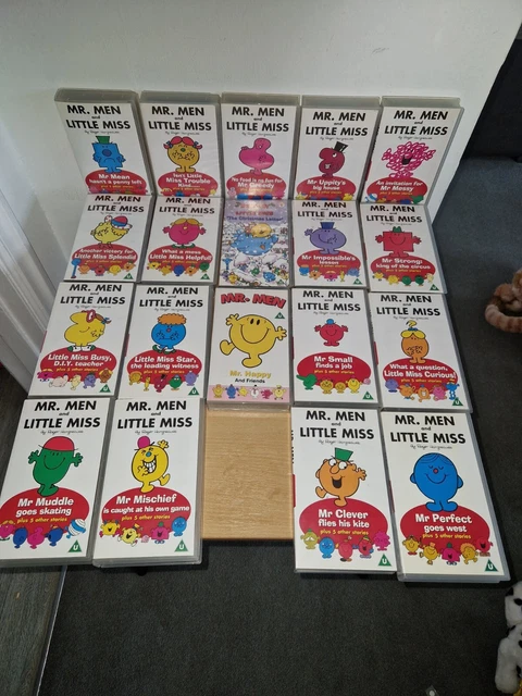 MR MEN LITTLE Miss VHS Video Tape Bundle 2002 Roger Hargreaves x19 ...