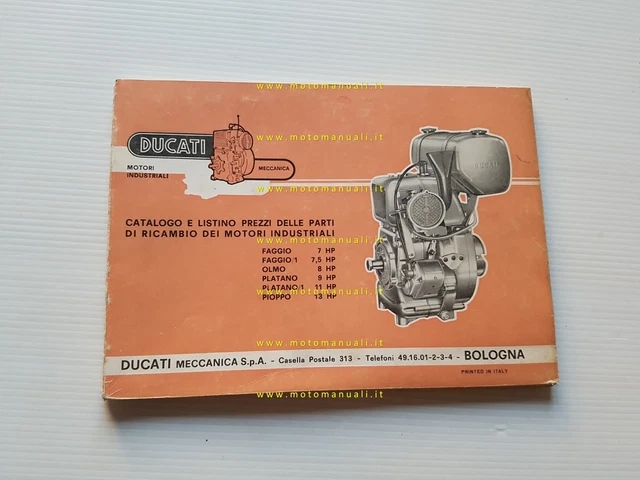 DUCATI FAGGIO OLMO Platano Pioppo 7-13 HP motori industriali catalogo ...