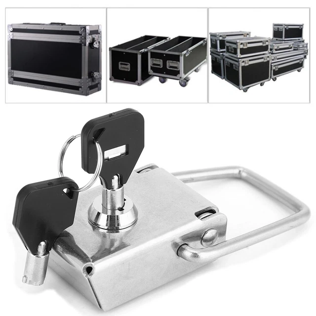 STAINLESS STEEL HASP Safety Lock Box Case Toggle Catch Buckle Clasp $11 ...