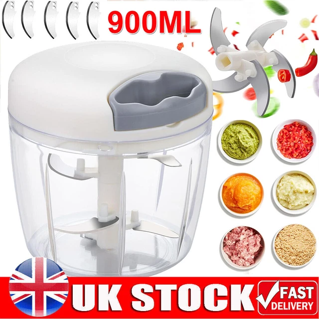 MANUAL FOOD CHOPPER Pull String Pull and Chop,Hand Food Shredder,Onions ...