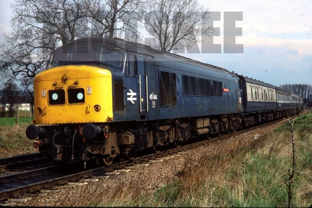 35MM SLIDE BR British Rail Diesel Loco Class 45 45144 Water Orton 1983 ...