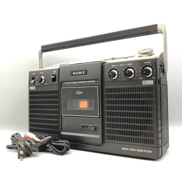 SONY CF-2400 RADIO Cassette Audio Stereo Cassette Recorder Retro Power ...
