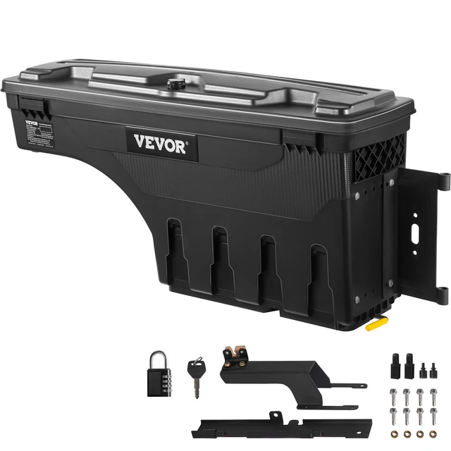 VEVOR TRUCK BED Storage Box Lockable Pivot for2015-2021 Ford F150 ...