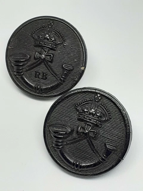 ANTIQUE/VINTAGE WW1-WW2 ROYAL RIFLE CORPS MILITARY UNIFORM BUTTONS EUR ...