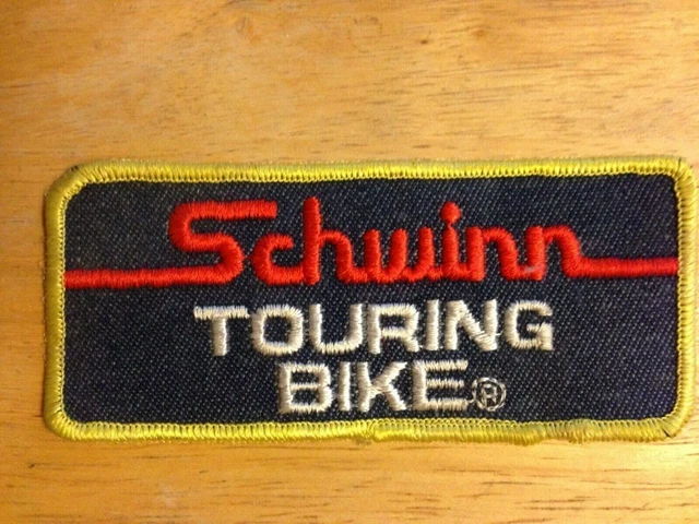 SCHWINN TOURING BIKE rare 1960/70's vintage patch for jacket bicycle ...