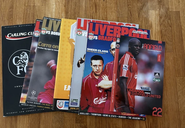 SELECTION OF LIVERPOOL FC Programmes 2000-2007 £10.78 - PicClick UK