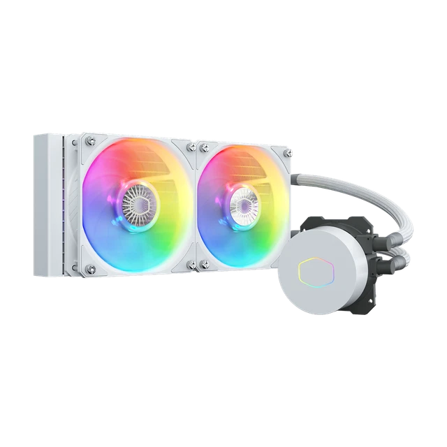 NEW COOLER MASTER MasterLiquid ML240L V2 ARGB White CPU Liquid Cooler ...