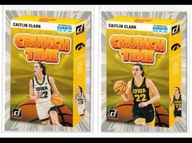 2023-2024 PANINI CAITLIN Clark Collection Donruss Crunch Time Insert 2 Card Set $12.28 - PicClick AU