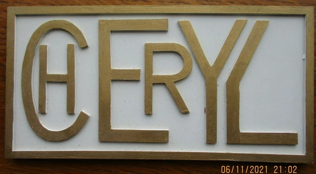 CHERYL NAME PLATE by Railway Recollections $29.00 - PicClick CA