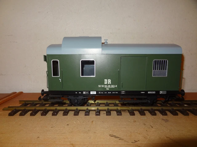 LGB/PIKO BELEUCHTETER (Batterie) grüner DR Gepäckwagen EUR 172,00 ...