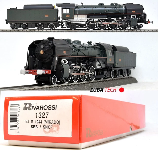 RIVAROSSI 1327 DAMPFLOK Serie 141 Mikado SNCF, H0 GS Analog mit OVP / H583 EUR 121,00 - PicClick DE