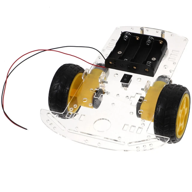 MOTOR SMART ROBOT Car Chassis Kit Encoder Battery Box Compatible for ...