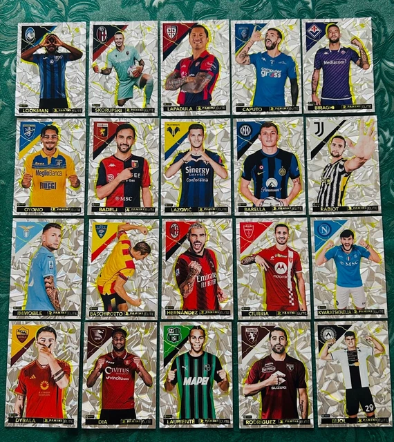 PANINI FIGURINE CALCIATORI 2023-2024 Set Completo 20 Figurine Elite (Nuove) EUR 14,90 - PicClick IT