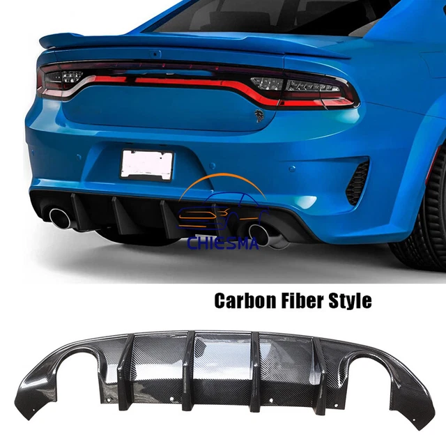 FITS 2020-2023 DODGE Charger Widebody Rear Bumper Diffuser Lip Carbon ...