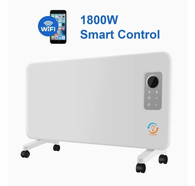 FAMGIZMO ULTRA SLIM WIFI 1800W Electric Panel Heater, Wall Mounted, Low ...