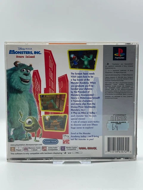 DISNEY PIXAR'S MONSTERS, Inc Platinum (PS1) (Clean Disc £7.99 - PicClick UK