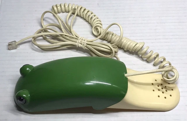VINTAGE FROG FLIP Phone, Original 80’s Crusader Land Line Telephone ...