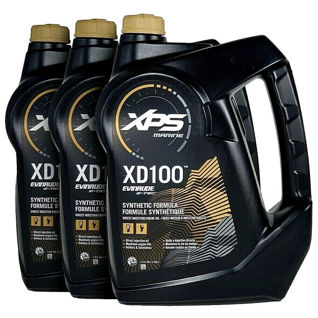 EVINRUDE E-TEC XD100, Direct Injection Marine Oil (3.785L) x 3 £194.99 ...