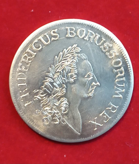 EIN REICHSTHALER 1786 fridericus borussorum rex Souvenirmedaille EUR 5 ...